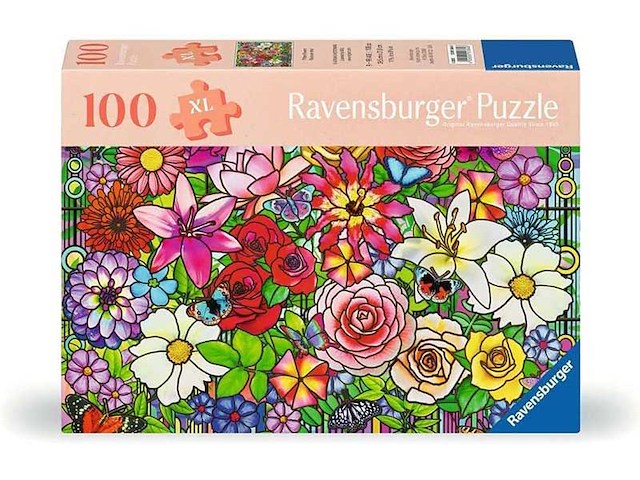 Puzzle 100XL delova Tifani cvetovi Feel well and Puzzle Ravensburger 12001364