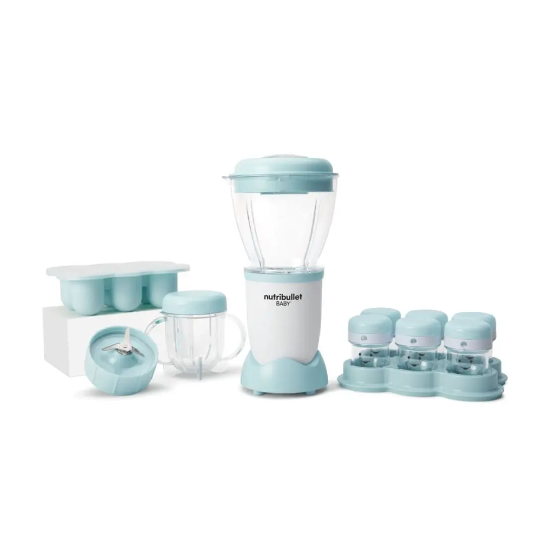 Nutribullet Blender za bebe NBY100, 200 W, 0.9 l, Belo-Plavi