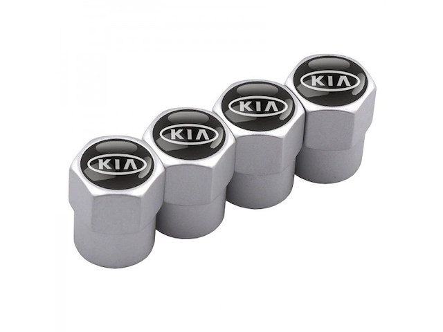 Silver kapice za ventile - Kia logo