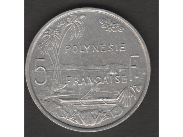 5 Francs, Franaka - 1996 - French Polynesia