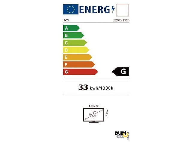 FOX 32DTV230E Televizor