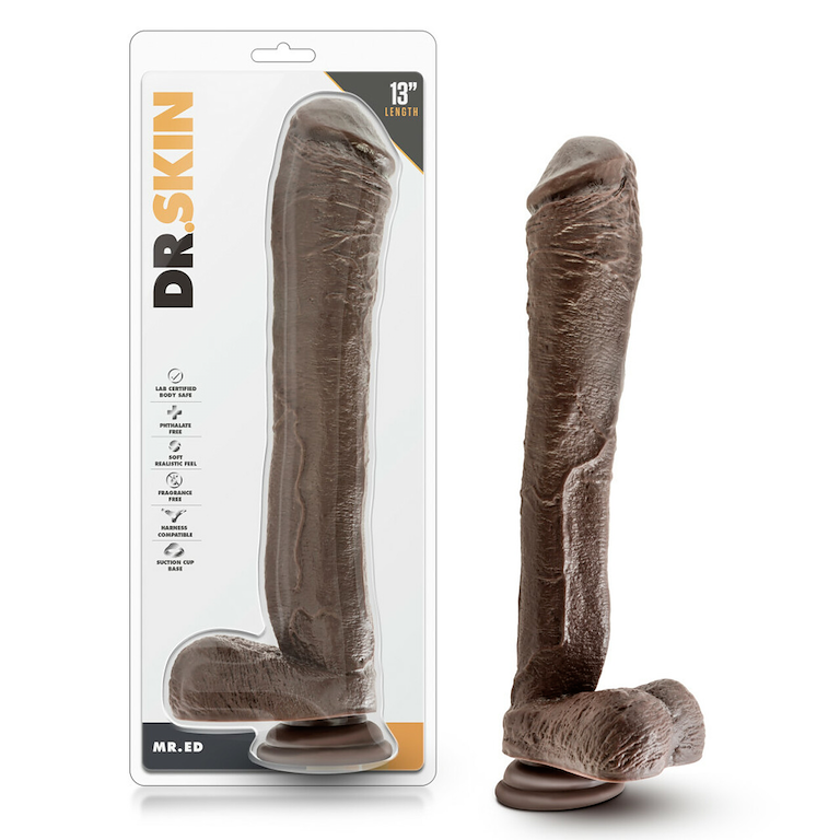 Dr.Skin Mr.Ed veliki dildo u boji čokolade 330656