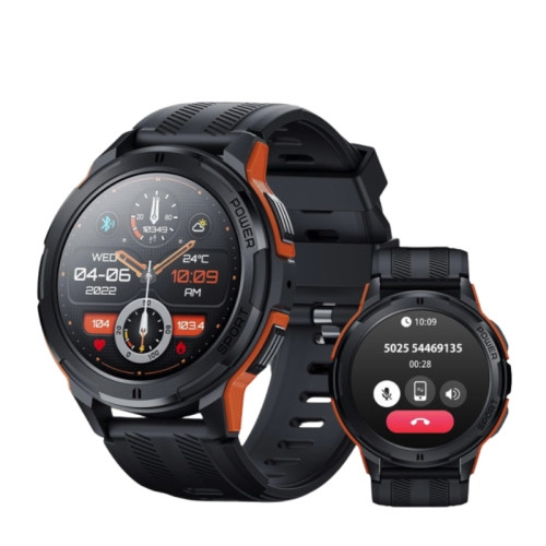 Oukitel BT10 Smart Watch Sport Rugged 410mAh/Heart rate/SpO2/Accelerometer/crno-narandzast