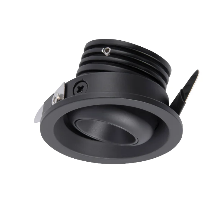 Mantra Neptuno Ugradna lampa crna led 3W 2700K