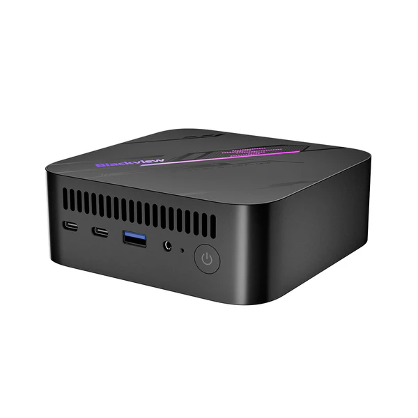 Blackview Mini PC MP100 AMD R7 5825U 32GB 1TB 1 HDMI 1 DP RJ45 BT WiFI Win 11 Pro Black