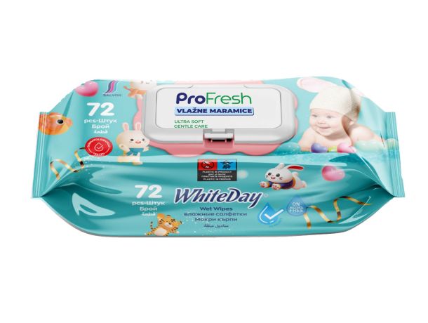 PROFRESH VLAŽNE MARAMICE GREEN 72 KOM