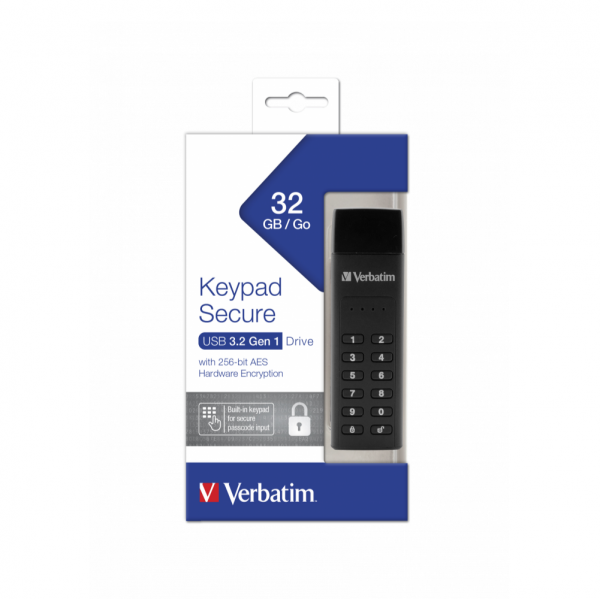 Verbatim Keypad Secure 32GB USB 3.0 Flash Drive