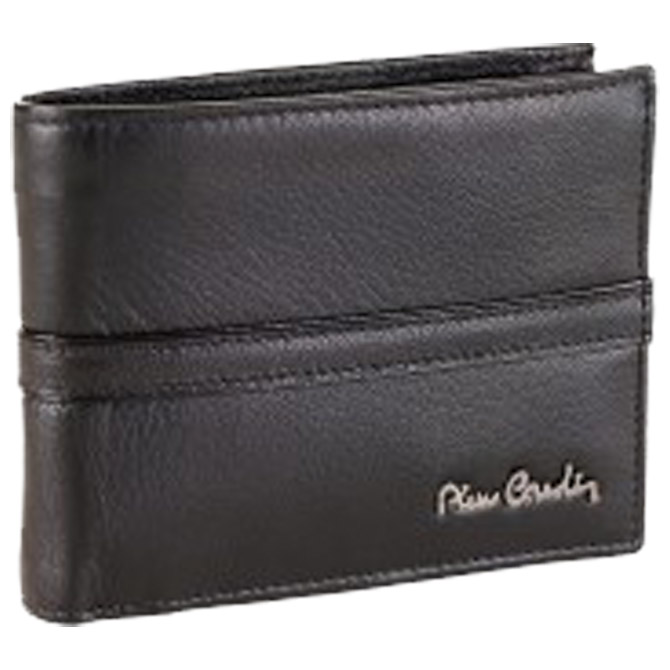 Novčanik kožni muški Pierre Cardin 8806TILAK108BLKBLK crno-crni