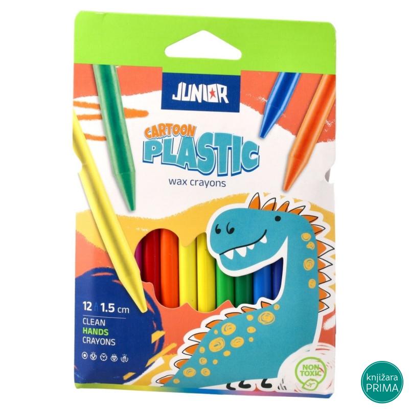 Voštane boje 12 JUNIOR Plastic