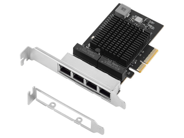 E-GREEN PCI-Express kontroler 4-port 2.5 Gigabit Ethernet (Realtek 8125B) (KON00381)