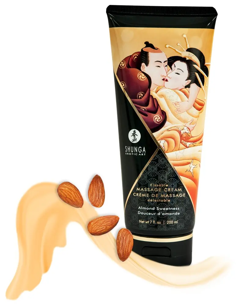Shunga Kissable Masažna krema, Aroma Slatki badem, 200ml