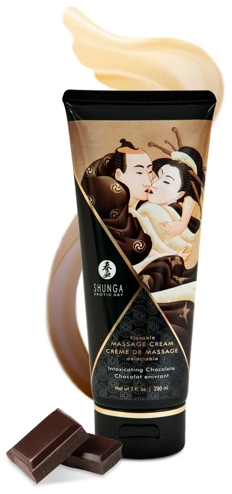 Shunga Kissable Masažna krema, Aroma Čokolada, 200ml