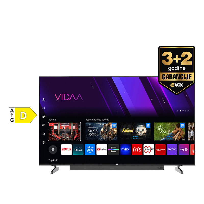 Vox LED televizor UHD 65SBV684U Soundbar Smart