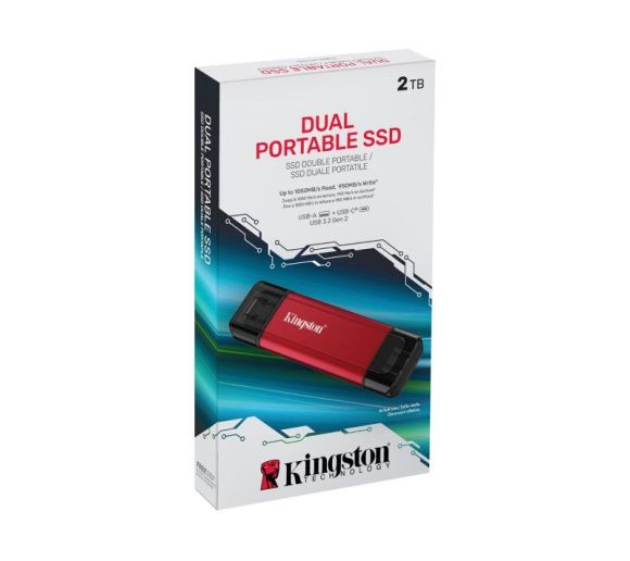 Kingston - Dual Portable 2TB eksterni SSD SPSD/2TB