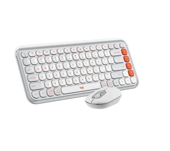 Logitech - Logitech POP Icon Combo - Off-White, US