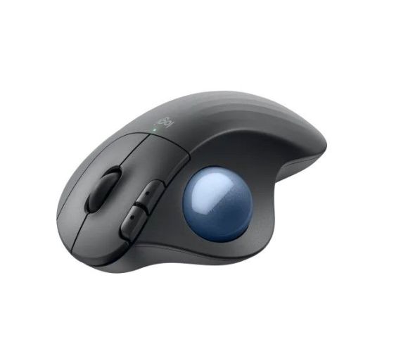 Logitech - Logitech Ergo M575s Wireless Trackball Mouse, Graphite Blue Ball