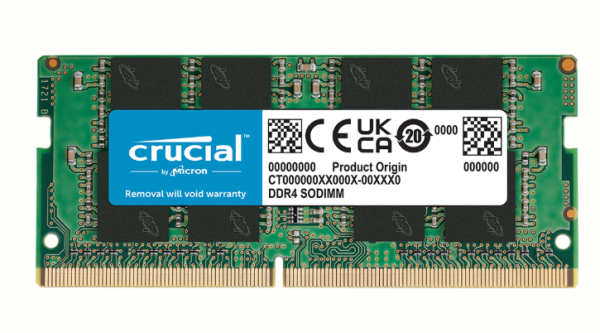 RAM SODIMM DDR4 CRUCIAL 8GB 3200MHZ CT8G4SFRA32AT TRAY