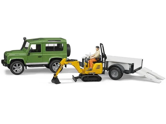 Bruder Džip Land Rover sa Mikro JCB 8010CTS