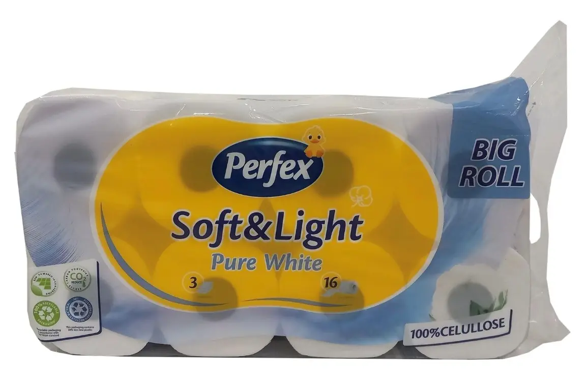 Perfex Toalet papir Soft&Light, Troslojni, 16 komada