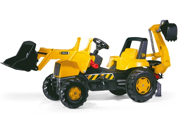 Rolly toys Traktor na pedale sa prednjom i zadnjom kašikom JCB