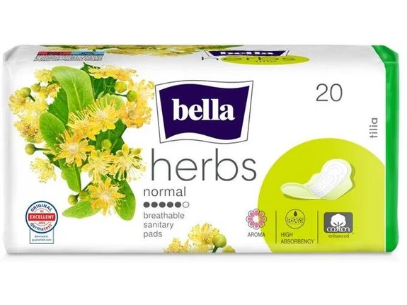 Bella Herbs Higijenski ulošci sa krilcima Tilia A20