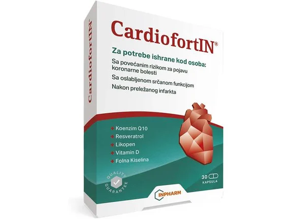 Inpharm CardiofortIN za srce - 30 kapsula