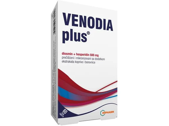 Inpharm Venodia Plus kod problema sa cirkulacijom - 60 film tableta
