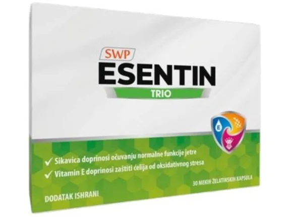 Sun Wave Pharma Esentin Trio za zdravu jetru - 30 kapsula