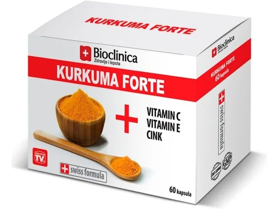 Bioclinica Kurkuma Forte za jake kosti i zglobove - 60 kapsula
