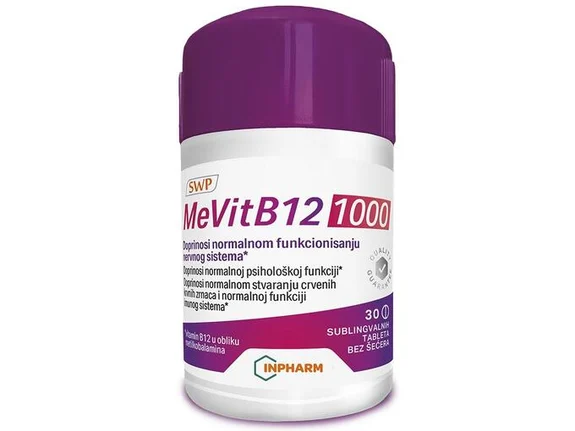 Inpharm MeVit B12 1000 vitamin B12 - 30 tableta