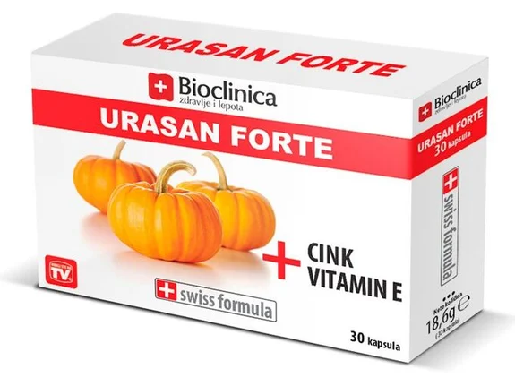 Bioclinica Urasan Forte kod problema sa prostatom - 30 kapsula