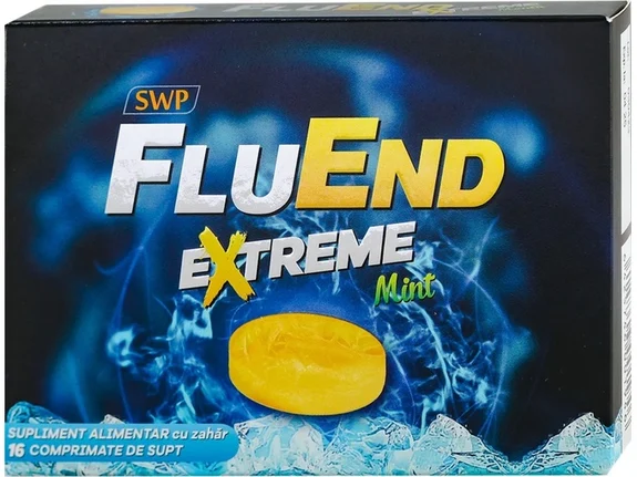 Sun Wave Pharma Fluend Extreme Mint za grlo - 16 pastila