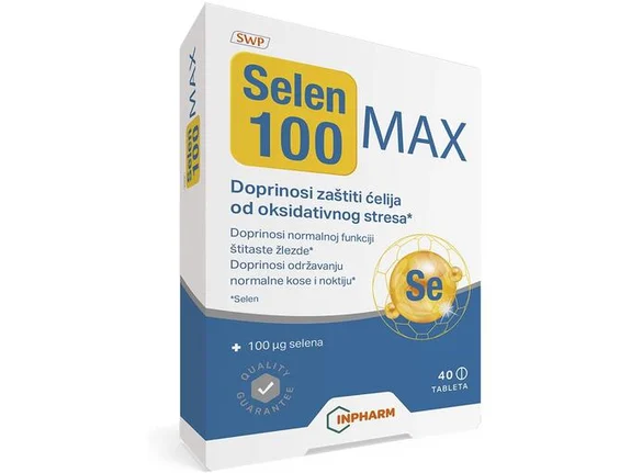 Inpharm Selen 100 Max selen - 40 tableta