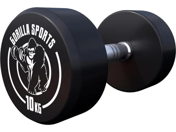 Gorilla Sports Okrugle gumirane bučice (2 x 10 kg)