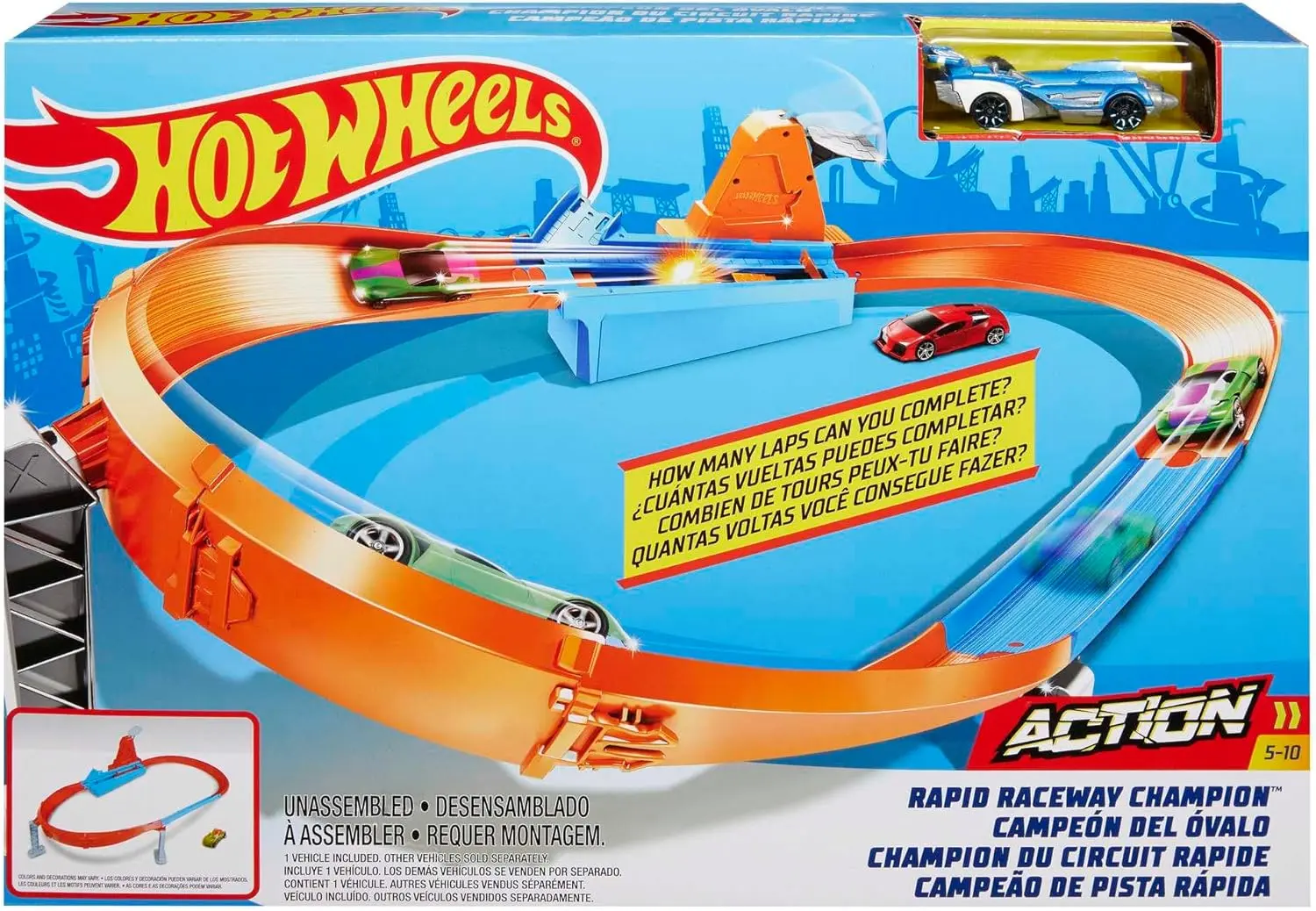Mattel Hot Wheels Staza Rapid Raceway Champion