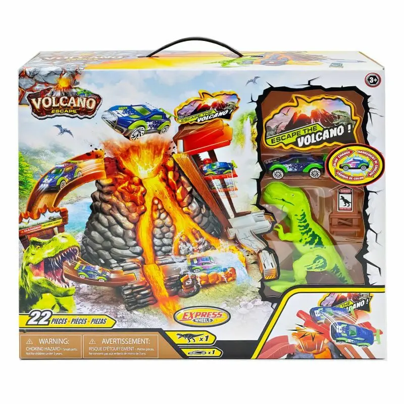 Suntoys Staza erupcija vulkana Express wheels 32285, 22 delova