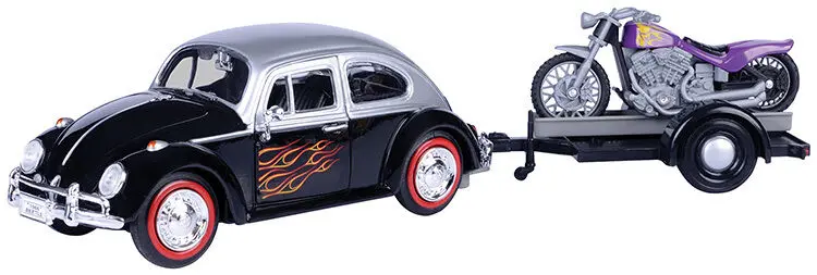Motor Max Metalni model automobila Volkswagen Motorible Trailer, 1:24, Crni