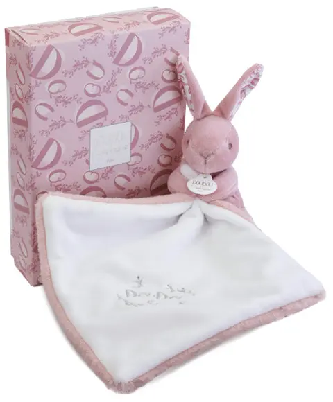 Doudou et Compagnie Plišana igračka zec, 10cm, Roze