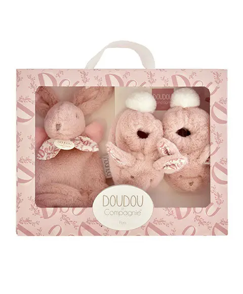 Doudou et Compagnie Set patofnice i igračka Doudou, Roze