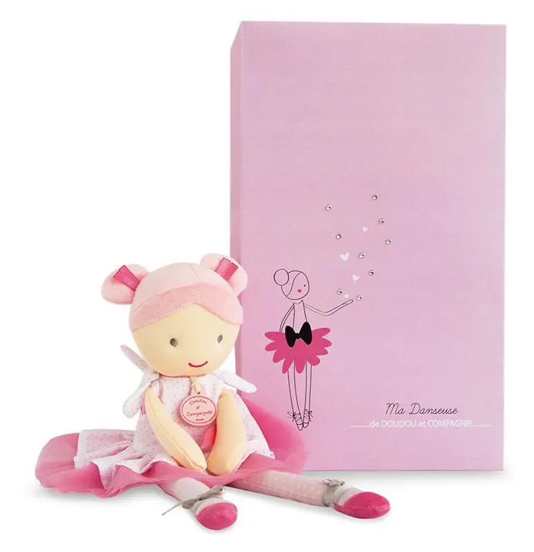 Doudou et Compagnie Plišana lutka Balerina, Roze