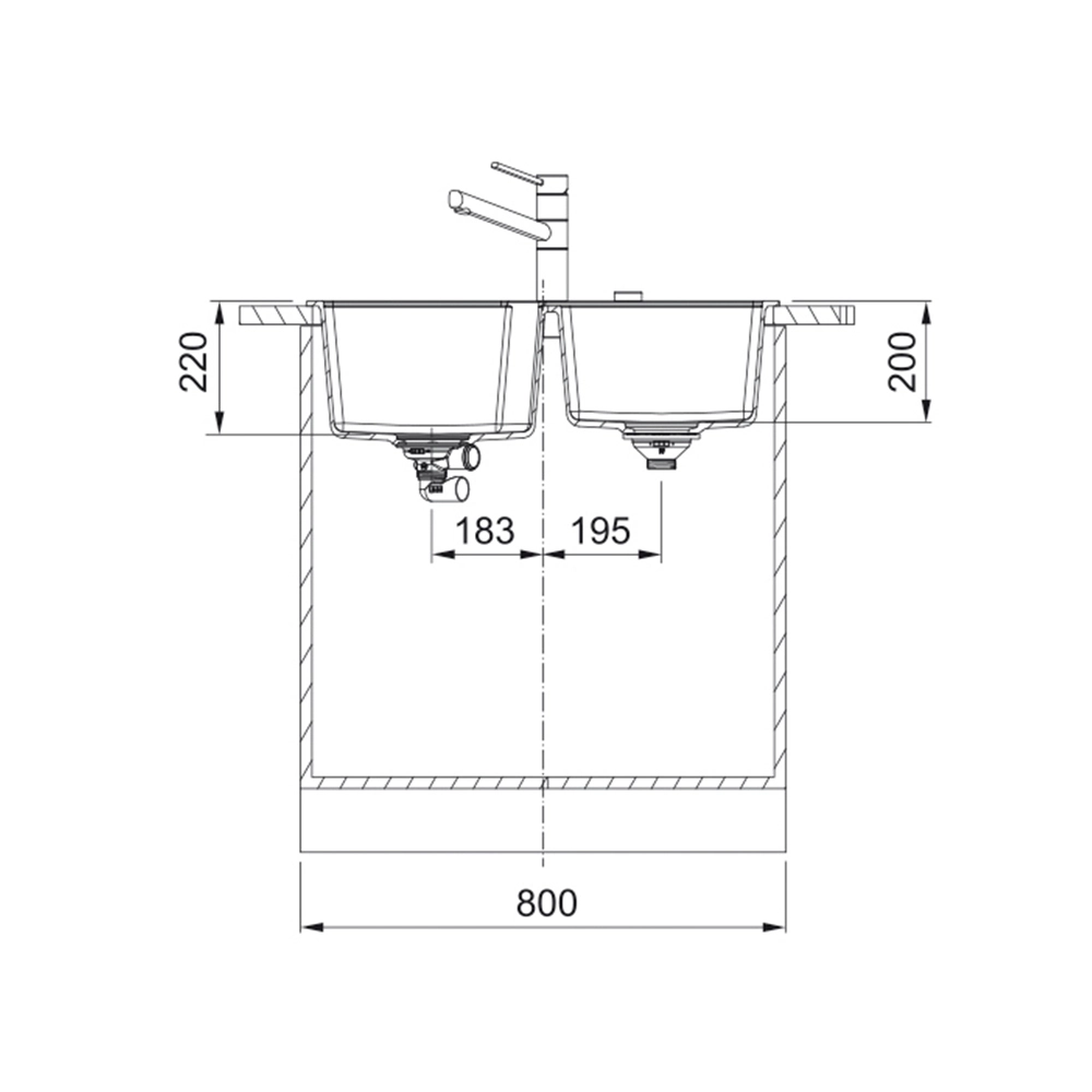 Franke sudopera UBG 620-36-33 114.0686.765