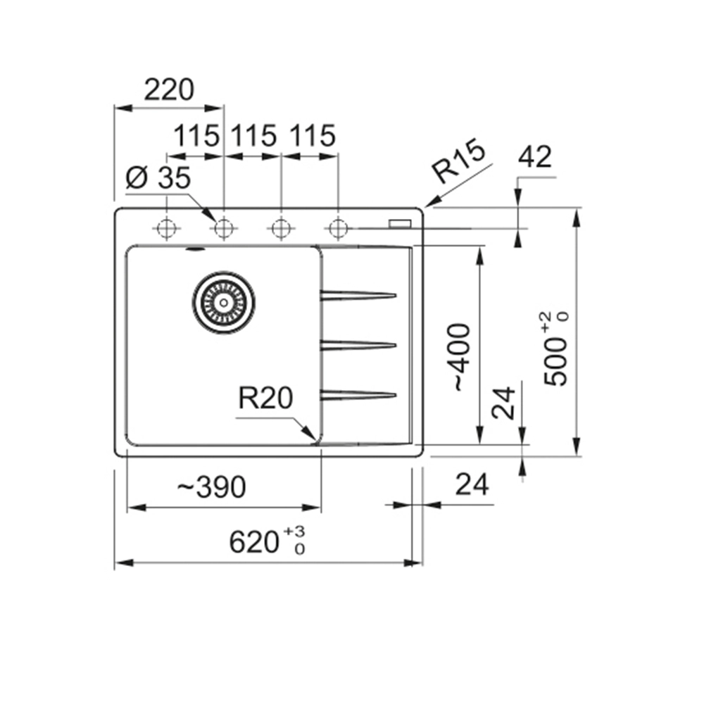 Franke sudopera CNG 611-62 A 114.0658.594