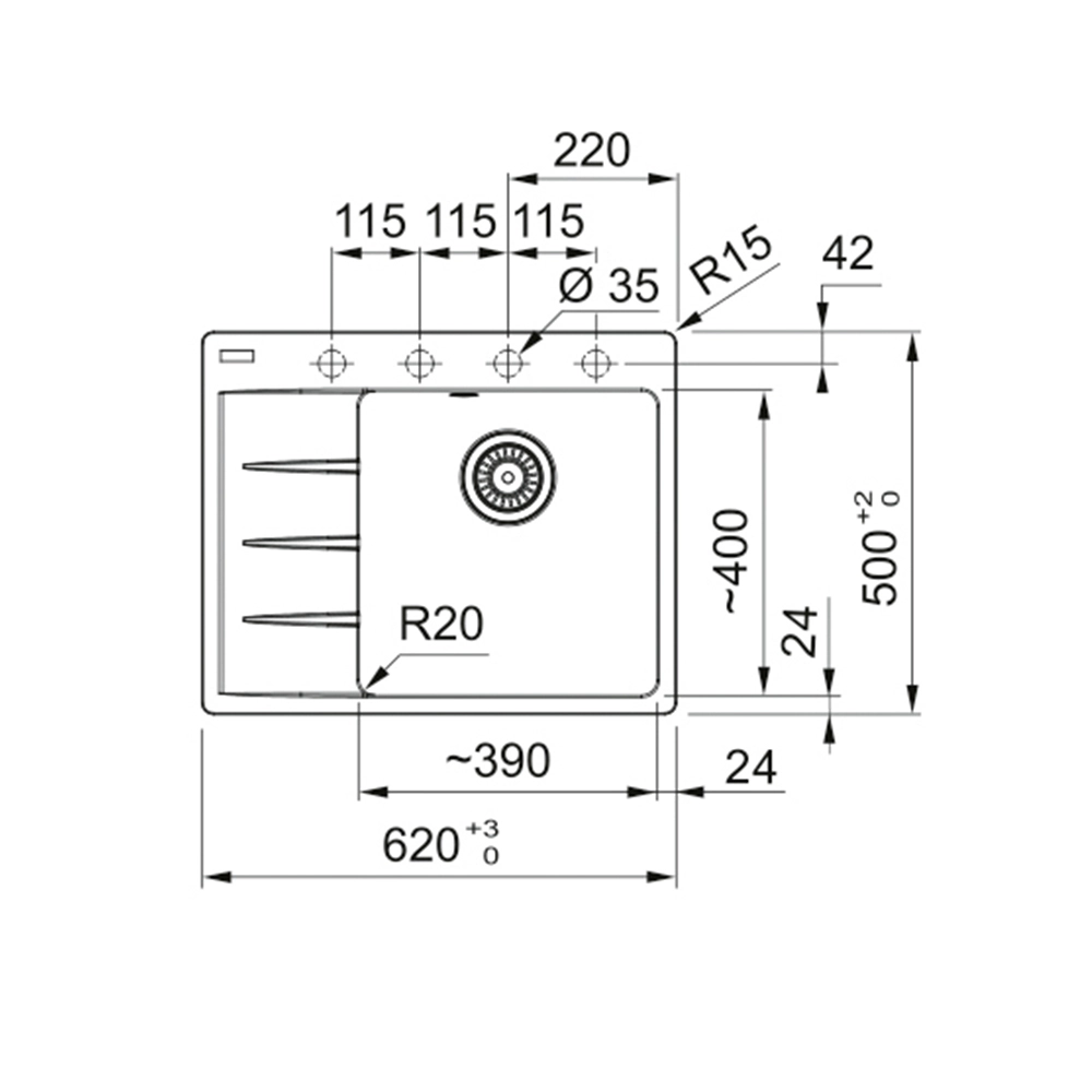 Franke sudopera CNG 611-62 A 114.0627.618