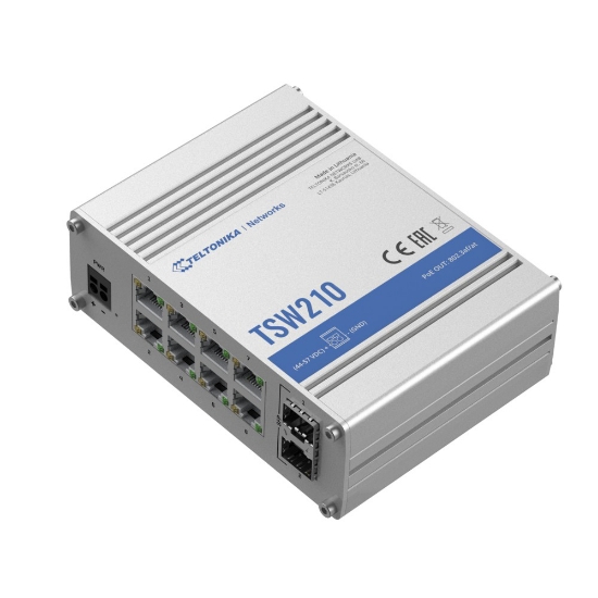 Teltonika TSW210, Switch 8 x 10/100/1000, 2 x SFP port