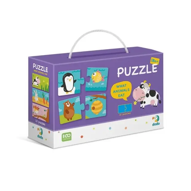 DODO Duo Puzzle Šta Životinje Jedu