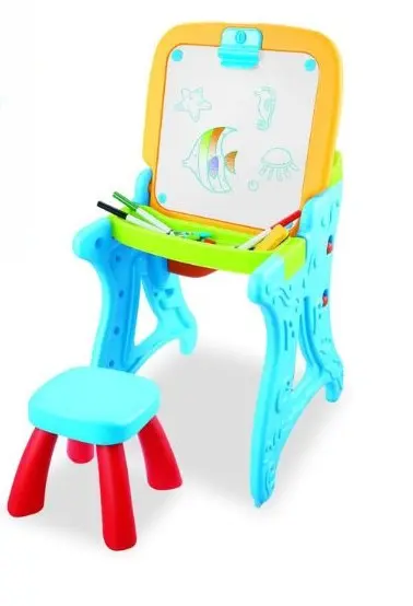 Milla Toys 2u1 Tabla za crtanje i učenje, Plava