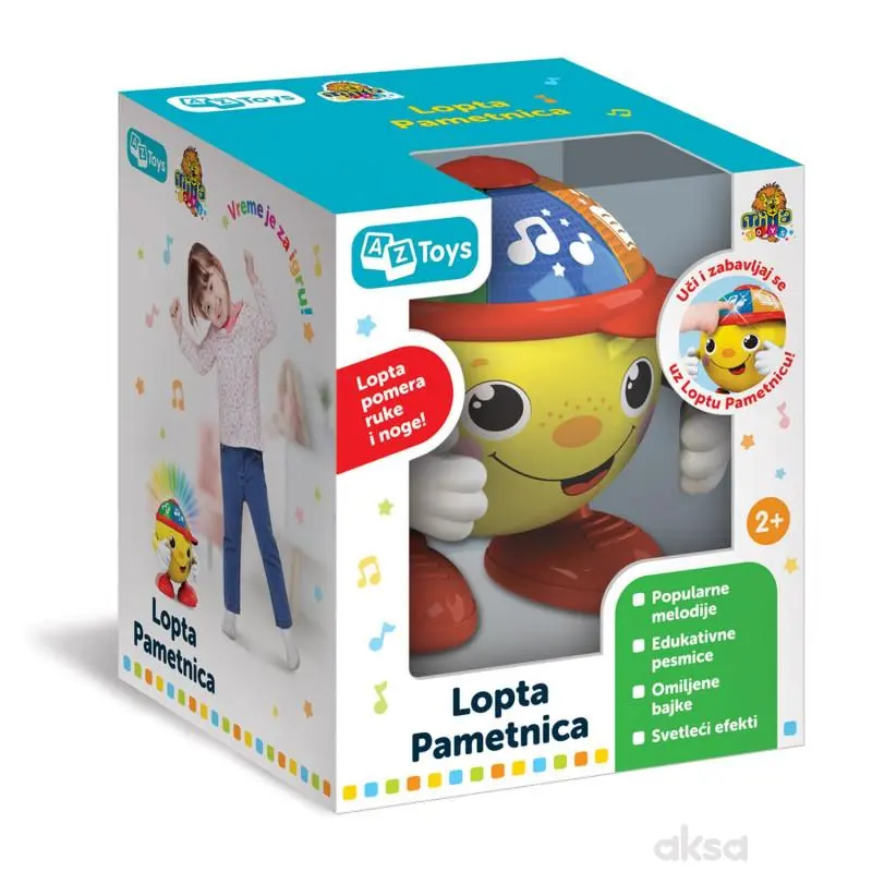 AZ TOYS Lopta pametnica žuto-crvena