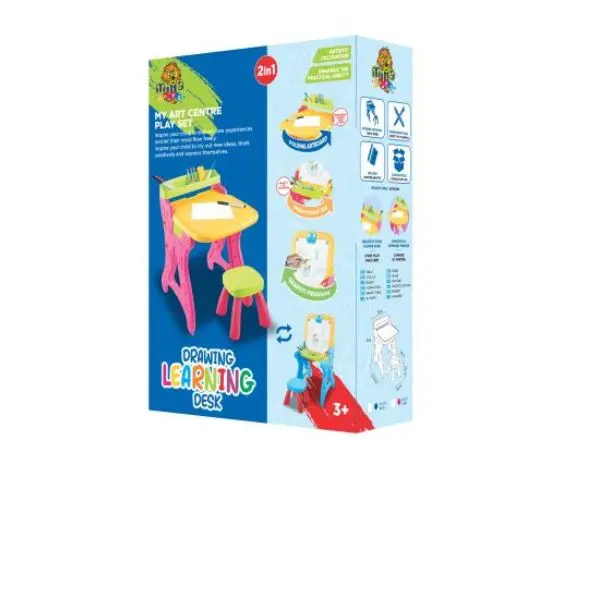 Milla Toys 2u1 Tabla za crtanje i učenje, Roze