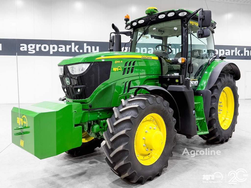 John Deere 6145R AutoQuad Plus 20/20 40 km/h, front axle suspension, air br traktor točkaš