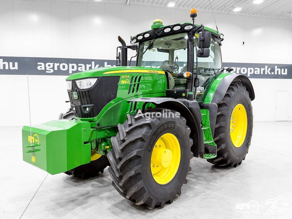 John Deere 6175R AutoQuad Plus 20/20 50 km/h, axle suspension, cab suspensi traktor točkaš